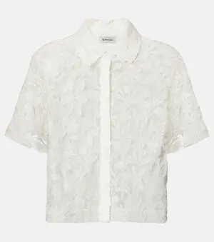 Simkhai Cotton Lace Shirt - White