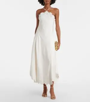 Simkhai Gillian Linen-blend Midi Dress