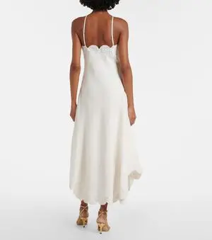 Simkhai Gillian Linen-blend Midi Dress