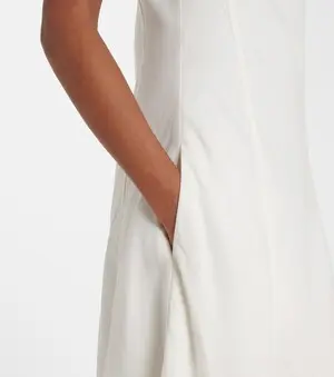 Simkhai Gillian Linen-blend Midi Dress
