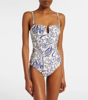 Simkhai Ottilie Printed Swimsuit