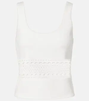 Simkhai Fitzgerald Open-knit Tank Top - White