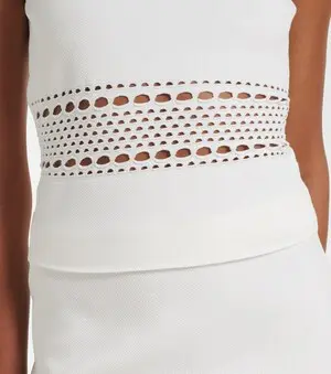 Simkhai Fitzgerald Open-knit Tank Top - White