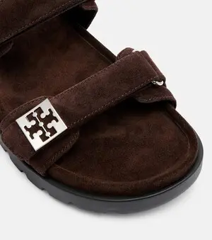 Tory Burch Mellow Suede Sandals - Brown
