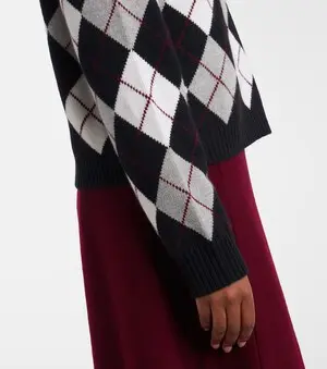 LISA YANG Antoni Argyle Cashmere Sweater - Black