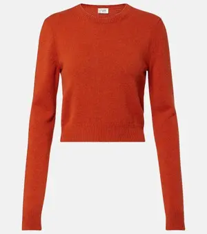 Saint Laurent Cropped Cashmere Sweater