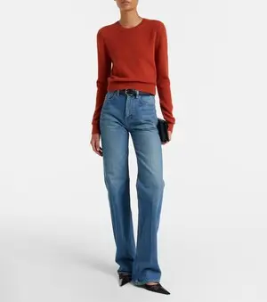 Saint Laurent Cropped Cashmere Sweater