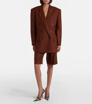 Saint Laurent Double-breasted Cashmere Blazer