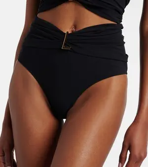 Saint Laurent Embellished Cutout Swimsuit