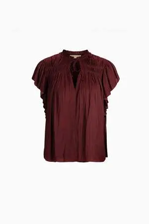Ulla Johnson Agosta Flutter Sleeve Top