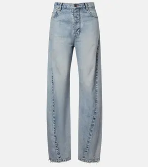 Balenciaga Frayed Tapered Jeans