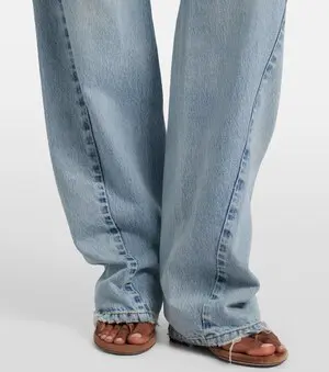 Balenciaga Frayed Tapered Jeans
