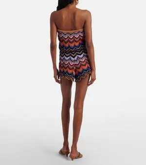 Faithfull The Brand Azul Crochet Cotton-blend Romper