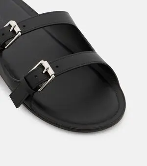 CHRISTEN Double Belt Leather Sandals