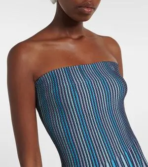 Simkhai Soleil Striped Midi Dress - Blue