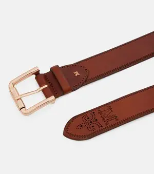 Max Mara Monogram Leather Belt
