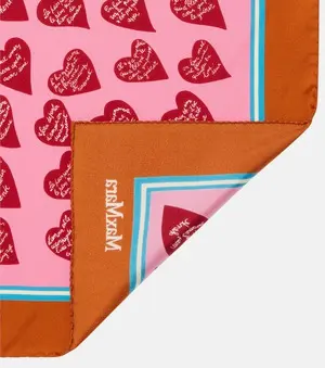 Max Mara Printed Silk Twill Scarf