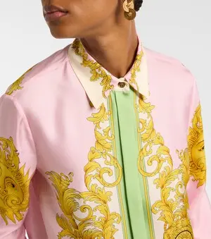 Versace Printed Silk Twill Shirt - Multicoloured