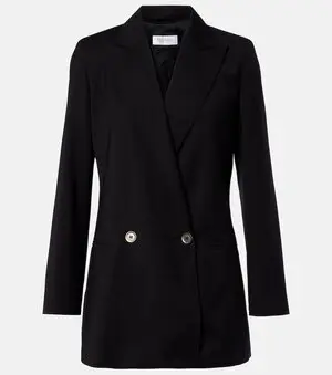 Max Mara Virgin Wool Blazer - Black