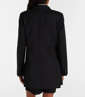 Max Mara Virgin Wool Blazer - Black