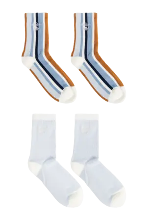 ADIDAS ORIGINALS Two-pack Striped Crew Socks
