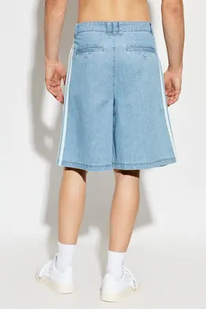 ADIDAS ORIGINALS Relaxed Fit Denim Shorts With Side Stripes