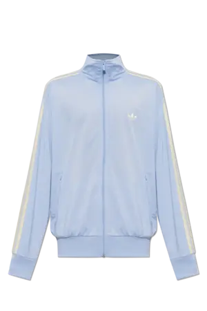 ADIDAS ORIGINALS Denim Bomber Jacket With Embroidered Logo - Blue