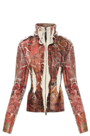 MAISON MARGIELA Vintage Effect Leather Jacket