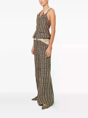 Rosie Assoulin Floral Print V-neck Vest