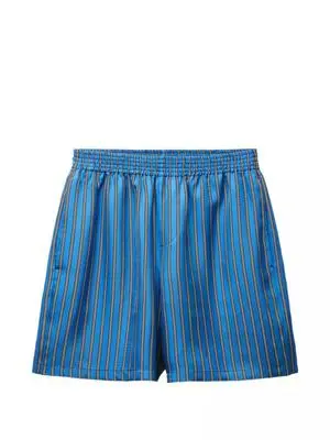 Versace Printed Silk Twill Shorts