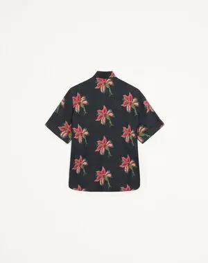 Valentino Garavani Papier Floral Linen Shirt