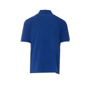Brunello Cucinelli Cotton Piquet Polo With Logo - Blue