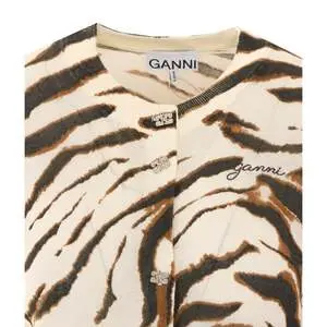 GANNI Printed Cardigan - Multicolor