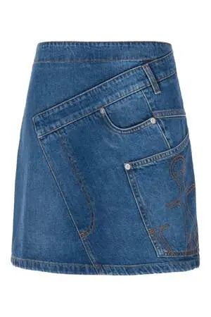 JW Anderson Asymmetrical Denim Skirt - Multicolor