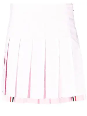 Thom Browne Pleated Skirt With Signature Striping - Multicolor