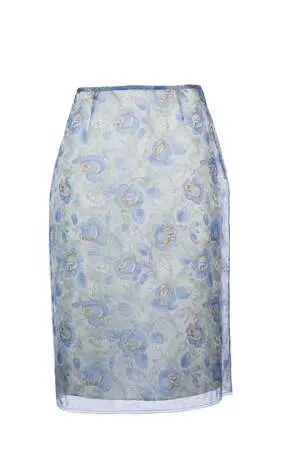 Prada Printed Floral Skirt - Multicolor
