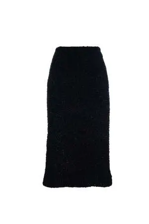 Balenciaga Textured Skirt With Zipper Detail
