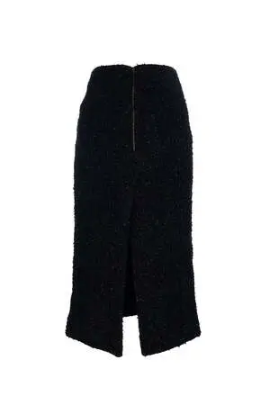 Balenciaga Textured Skirt With Zipper Detail
