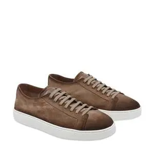 Santoni Suede Lace-up Sneakers