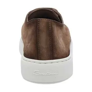 Santoni Suede Lace-up Sneakers