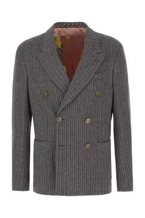 Etro Double-breasted Blazer - Multicolor