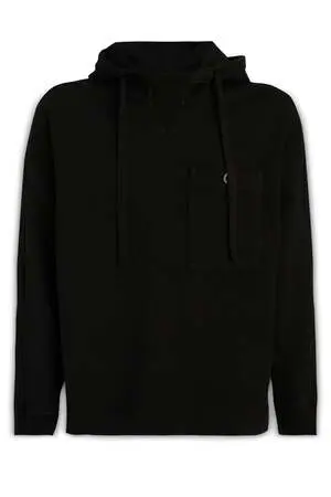 TEN C Hooded Sweatshirt With Pocket Detail