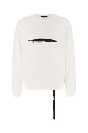 ANN DEMEULEMEESTER Long Sleeve Crewneck Sweatshirt With Graphic Detail