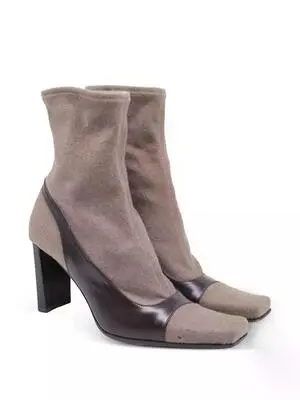 SERGIO ROSSI Two-toned Ankle Boots