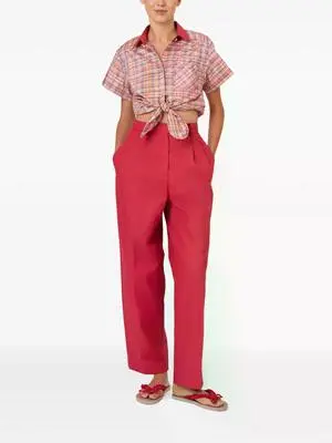 Rosie Assoulin Cotton Pleated Trousers