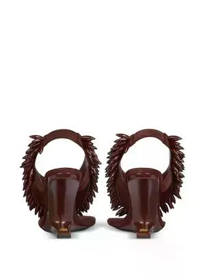 Balmain Embellished Suede Sandals
