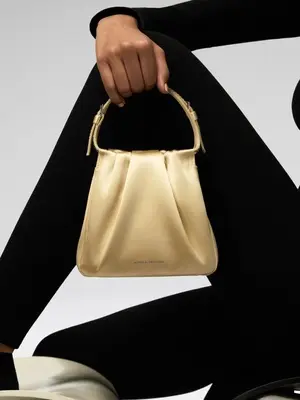 Amina Muaddi Double Handle Handbag