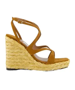 JIMMY CHOO Open-toe High-heeled Sandals - Brown