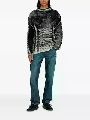 DIESEL® Oval D Cable-knit Sweater