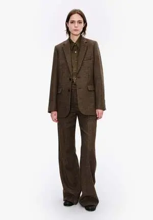 A.p.c. Annie" Houndstooth Blazer - Brown